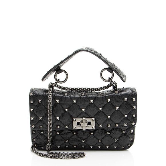Valentino | Bags | Valentino Calfskin Rockstud Spike Up Chain Small ...